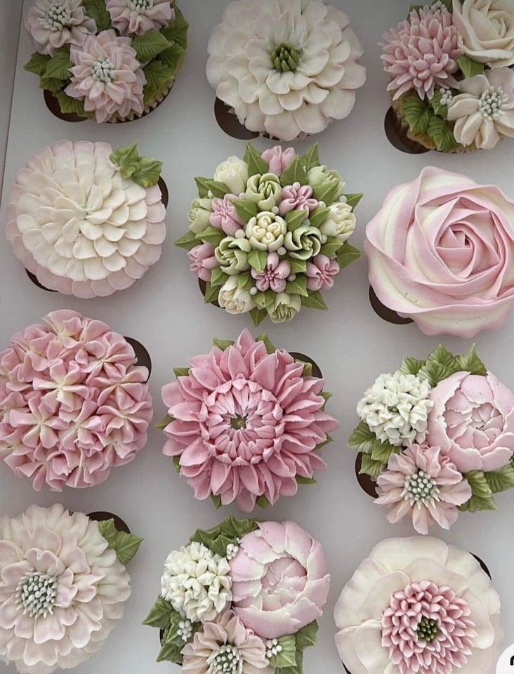 Spring Flowers Cupcake decorating workshop , The Crow's Nest Artist ...