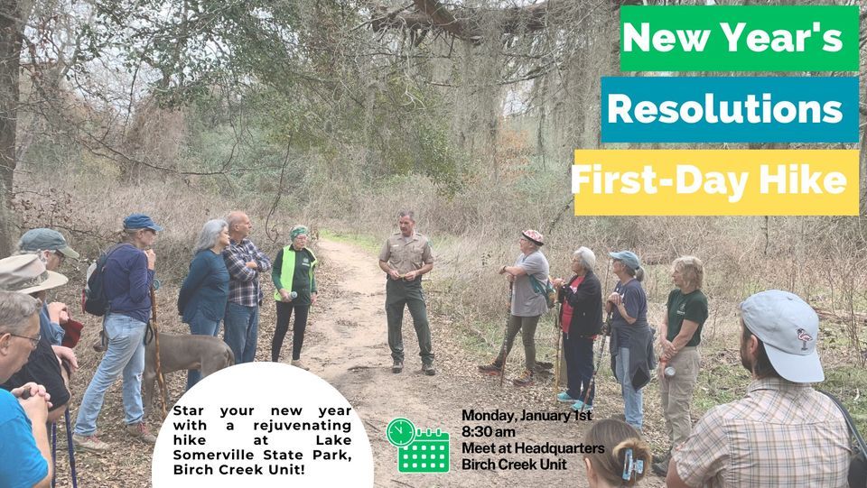 New Year Resolutions First-Day Hike , Lake Somerville Birch Creek State ...