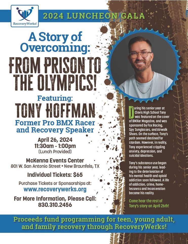 Tony Hoffman: A Story of Overcoming, McKenna Events Center, New ...