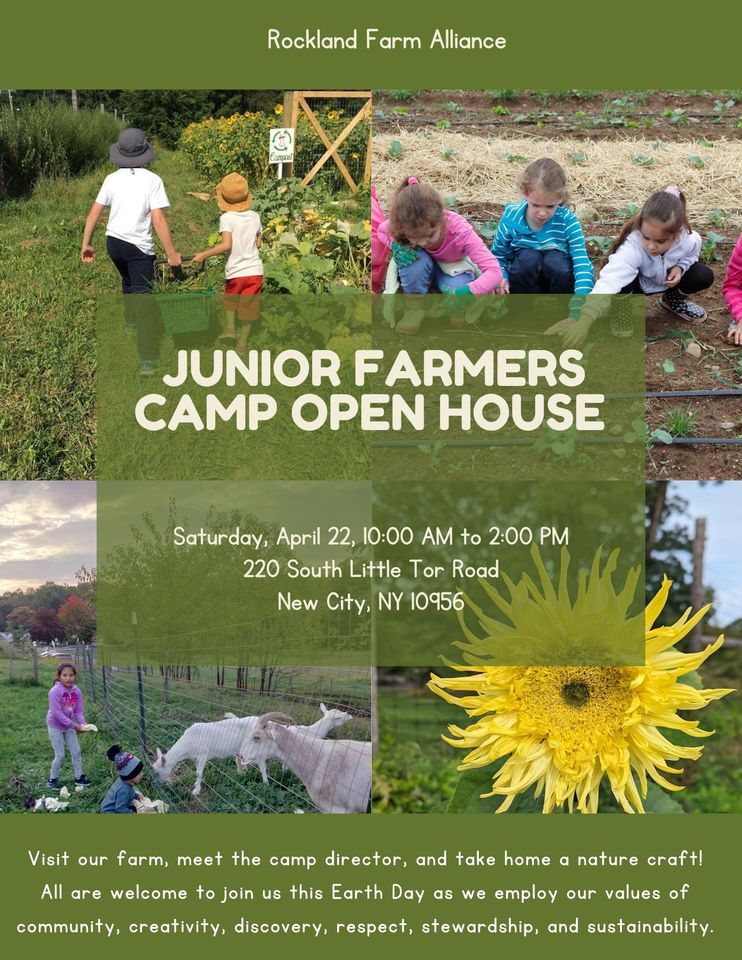 Junior Farmers Camp open house!, Cropsey Community Farm, New City, 22 ...