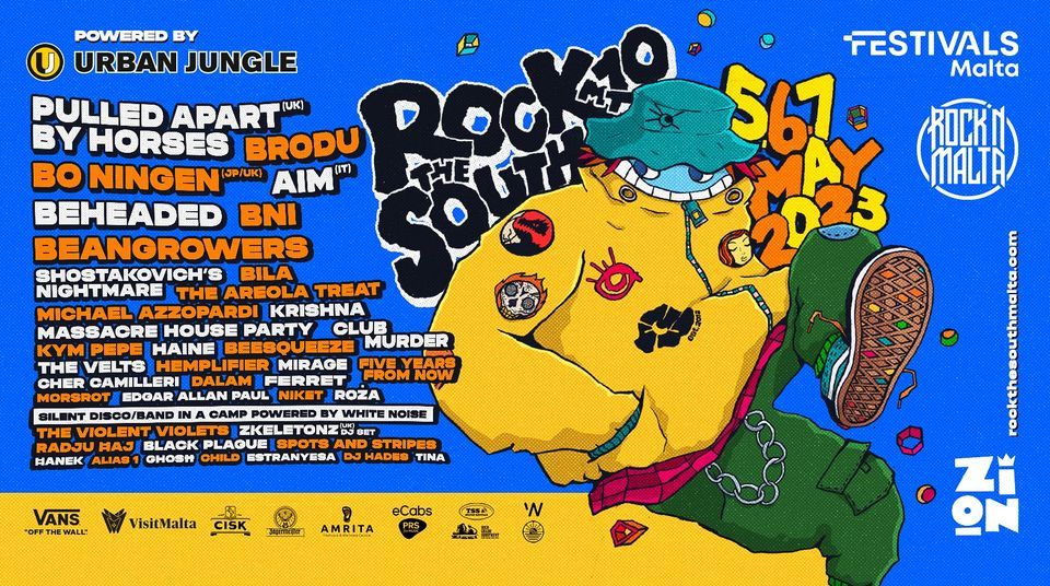ROCK THE SOUTH MALTA 10th EDITION - 5, 6, 7 MAY 2023, Zion Bar ...