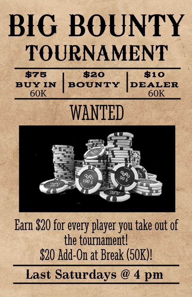 Big Bounty Tournament , High Mountain Poker, Eugene, December 30 2023 ...