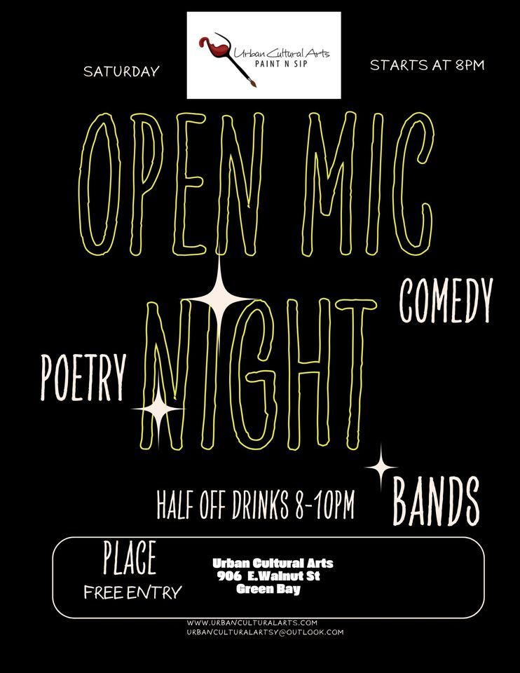 Saturdays Amateur Comedy, Poetry & Band Night, Urban Cultural Arts ...