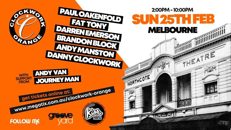 Clockwork Orange - Melbourne, Northcote Theatre, 25 February 2024 ...