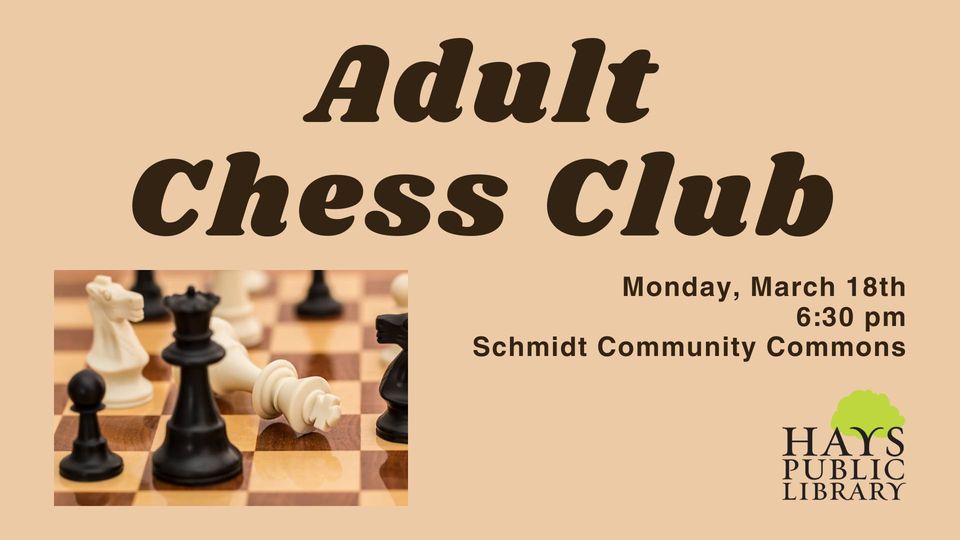Adult Chess Club, 1205 Main St, Hays, KS, United States, Kansas 67601 ...