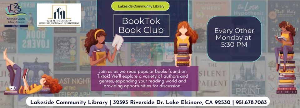 BookTok Book Club, Vick Knight Community Library - Lakeside, Sun City ...