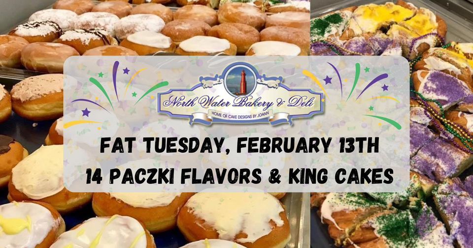 Fat Tuesday, 14 Paczki Flavors and King Cakes at North Water Bakery ...