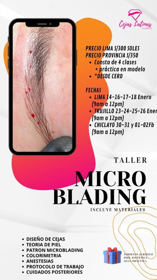 Taller Microblading completo + modelo Prácticas, Academia Cejas Latinas ...