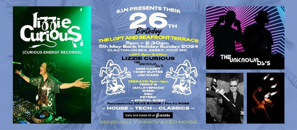 S.I.N 26th BIRTHDAY , The Loft Nightclub - Above Tom Peppers, Clacton ...