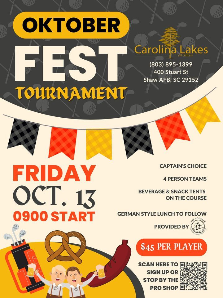 Oktoberfest Tournament, Carolina Lakes Golf Course, Rembert, October 13 ...