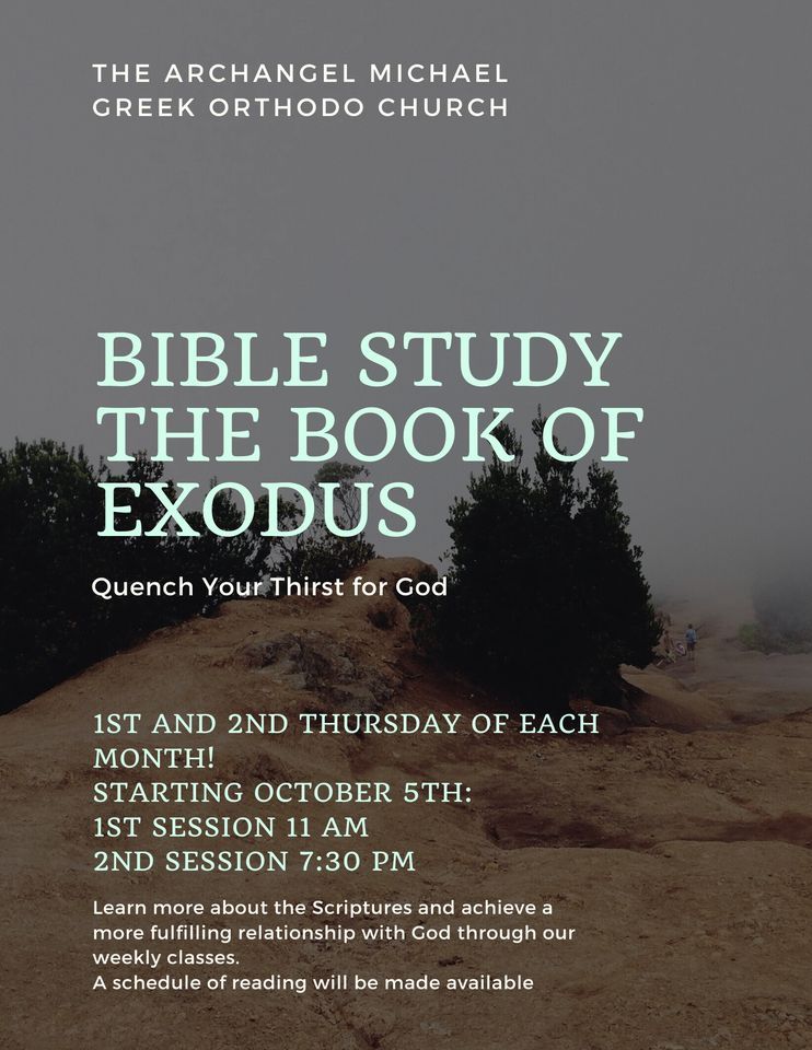 Bible Study: The Book of Exodus, Archangel Michael Greek Orthodox ...