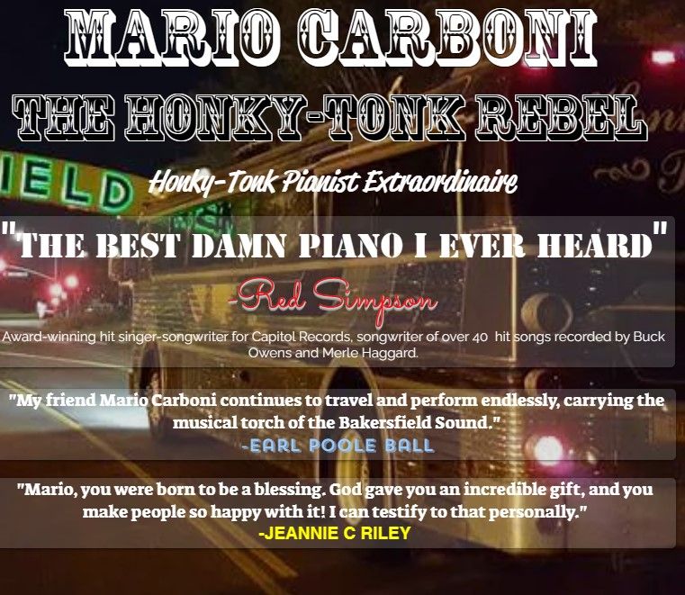 Mario Carboni Honky -Tonk Rebel, 9231 N. Palmer Fishhook Palmer, AK ...