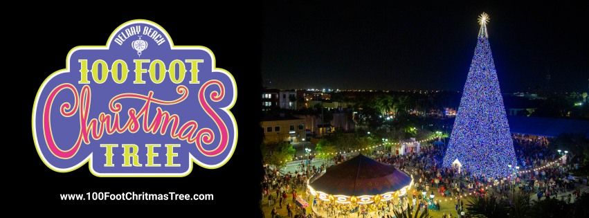 Delray Beach 100ft Christmas Tree Lighting , Pineapple Grove Distrct ...