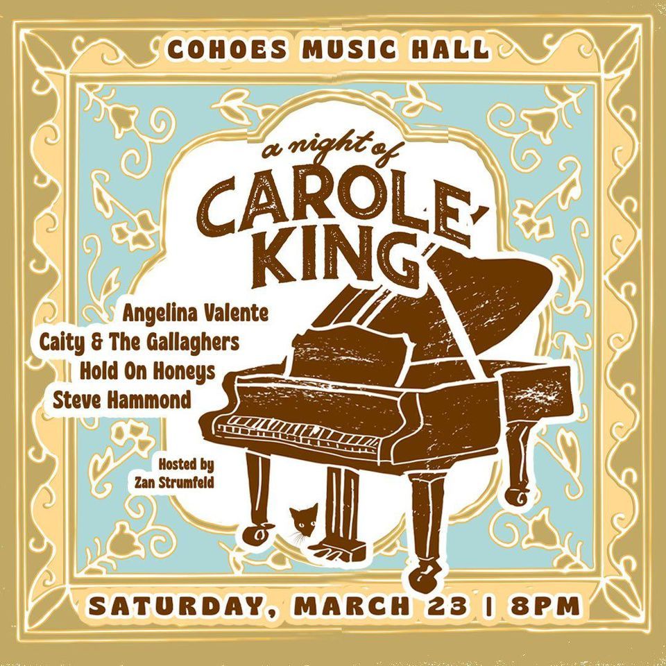 A Night of Carole King, The Cohoes Music Hall, 23 March 2024 | AllEvents.in