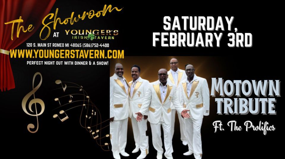 Motown Tribute - Christmas Show - Ft. The Prolifics, Youngers Irish ...