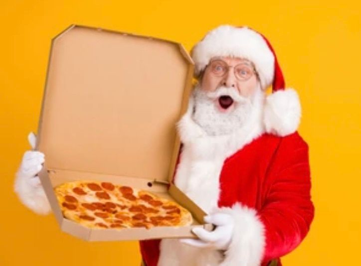 Santa Pizza Delivery, Slice of Heaven Pizzeria, Enon, 22 December to 23 ...