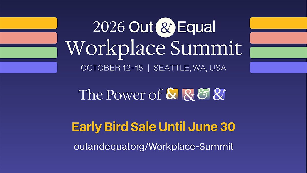 2026 Out & Equal Workplace Summit, Seattle, 12 October to 15 October ...