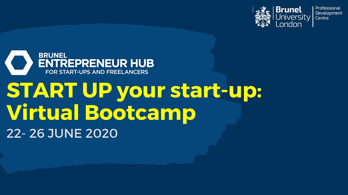 START UP your start-up: Virtual Bootcamp 2020 - Action planning your ... START UP your start-up: Virtual Bootcamp 2020 - Action planning your ...