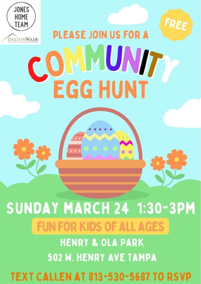 Community Egg Hunt, Henry and Ola Park, Tampa, 24 March 2024 | AllEvents