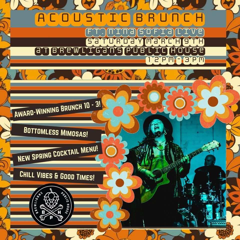 Nina Sofia - Live Acoustic Brunch at Brewligans Public House!, 2385 Fort St, Trenton, MI, 9 ...