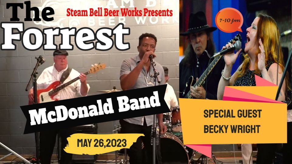 Forrest McDonald Band One Night Only, Steam Bell Beer Works, Richmond ...