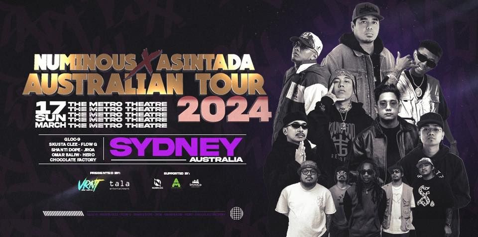 Numinous x Asintada Australian Tour 2024 - SYDNEY Leg, The Metro ...