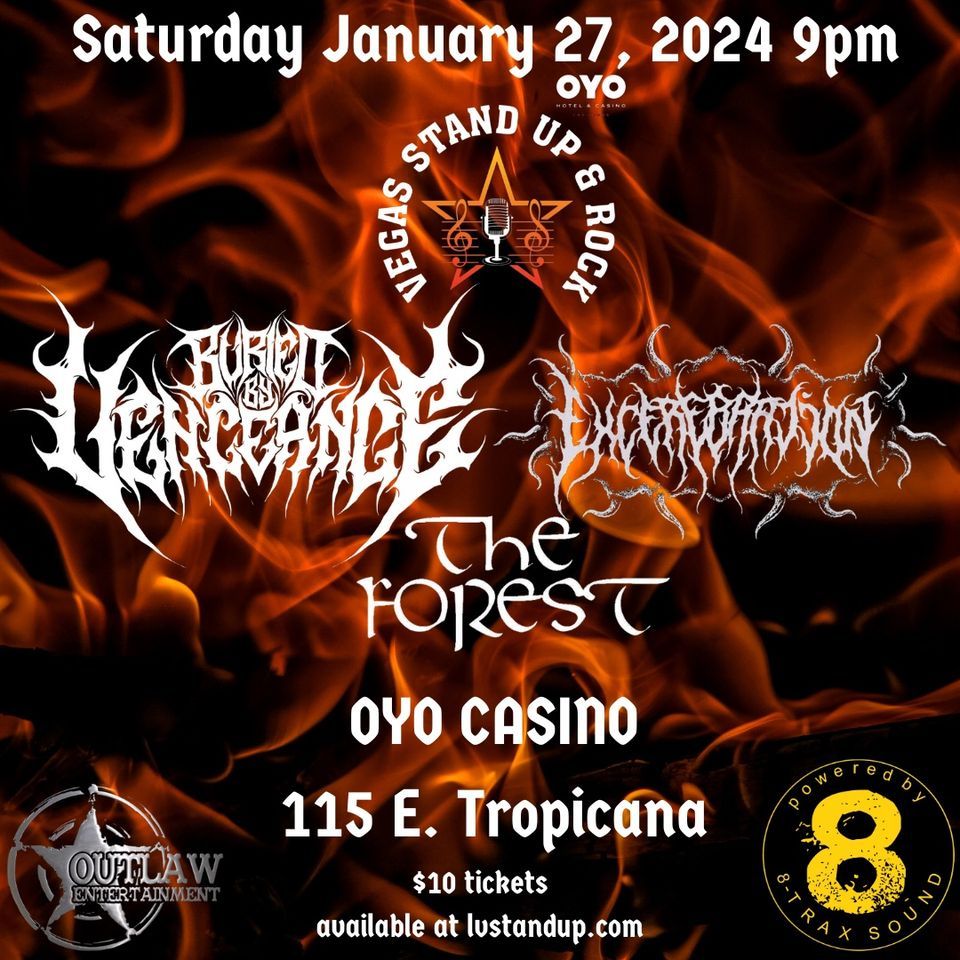 Buried By Vengeance, Excerebration, the Forest, OYO Las Vegas, January ...