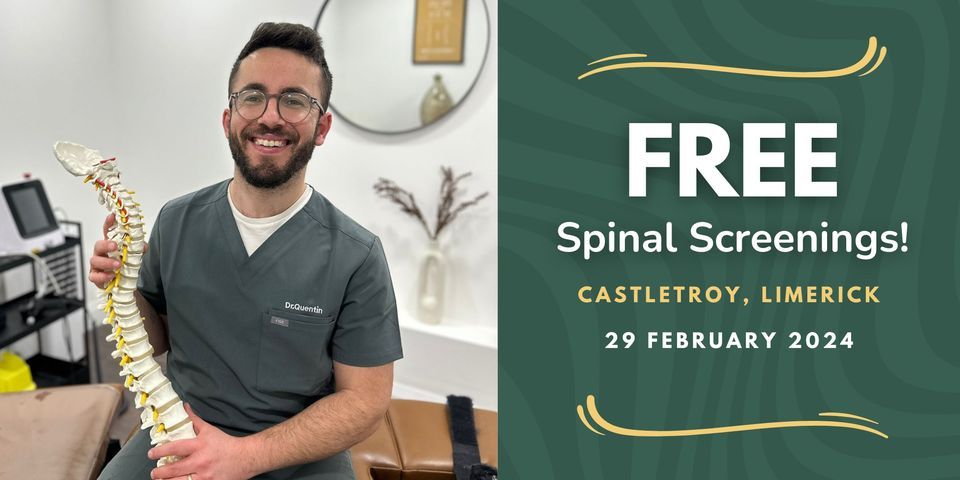 FREE Spinal Screenings at Clinic Fontana, Castletroy!, Clinic Fontana ...