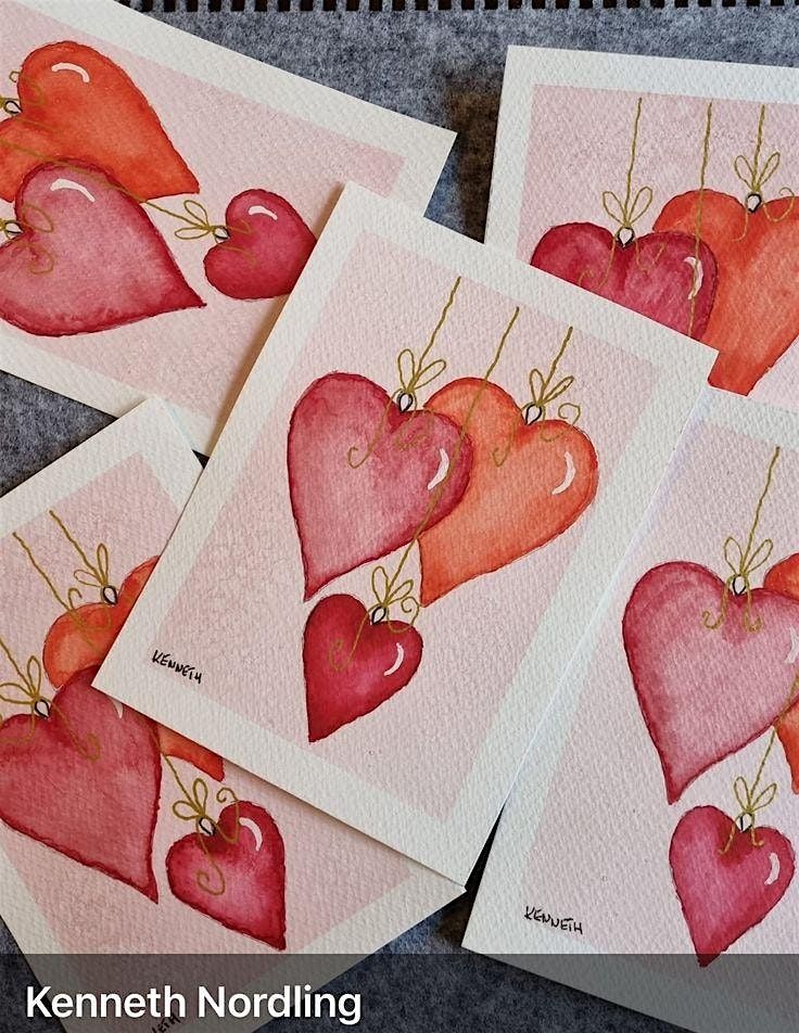 Valentine’s Watercolour Workshop – Paint a Romantic Valentine Card ...
