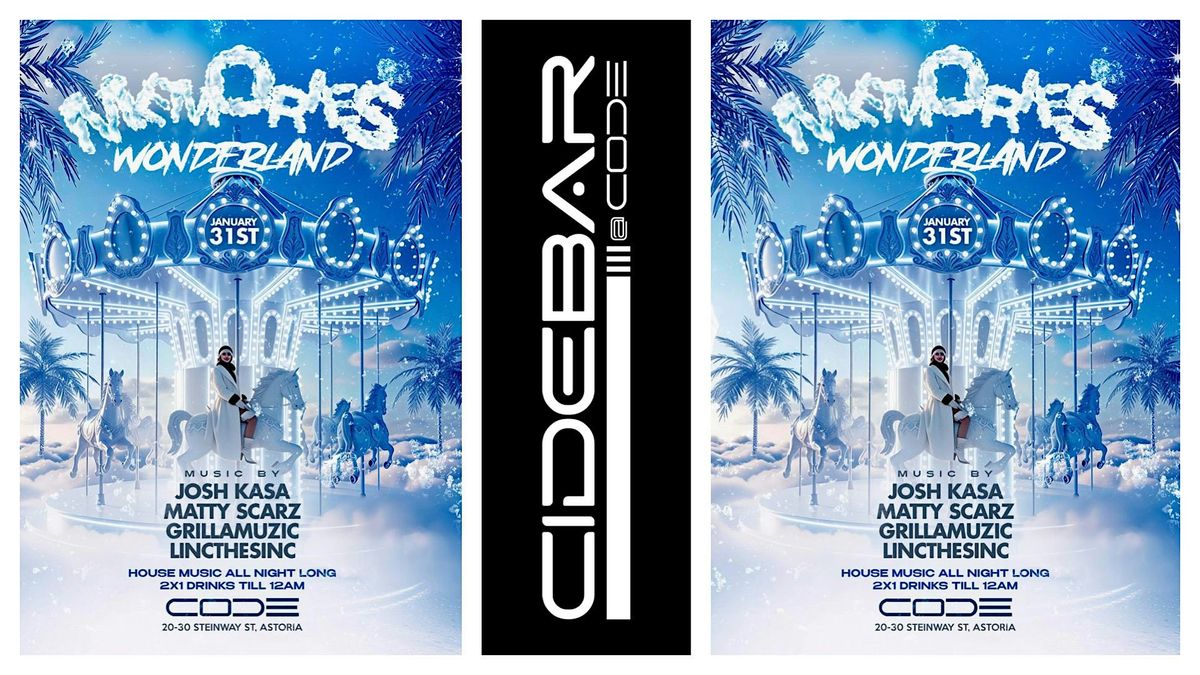 MEMORIES at CODE Astoria (winter Wonderland)- house music, Code Astoria ...
