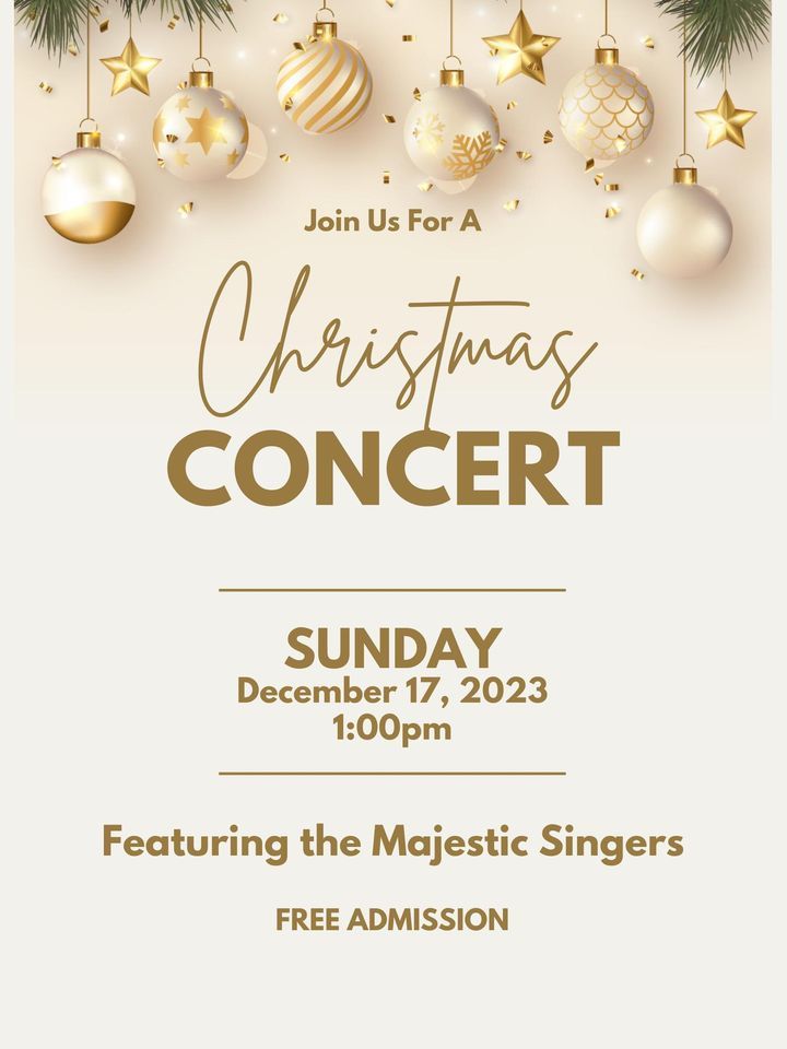 Majestic Singers free Christmas Concert presented by the Republican ...