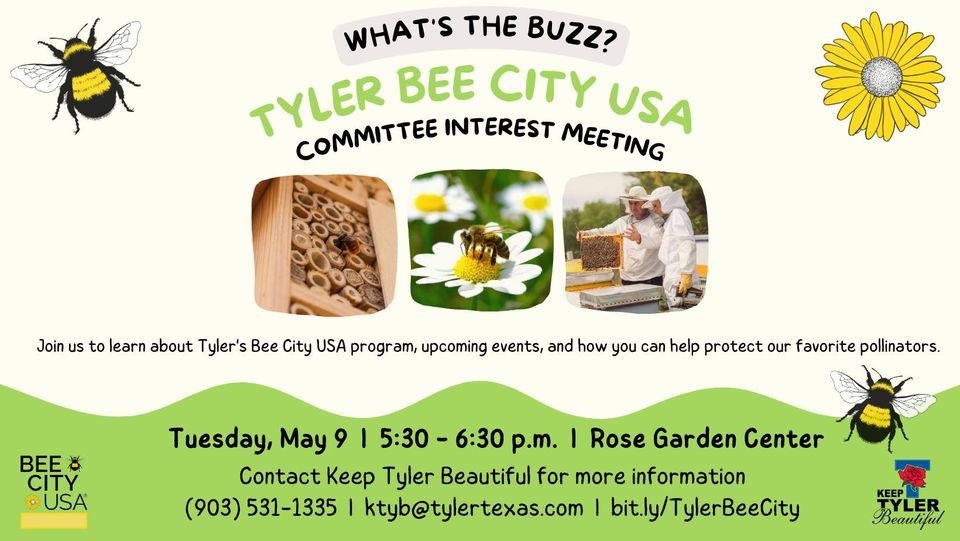 Tyler Bee Committee Meeting, Rose Garden Center, Tyler, 9 May 2023 ...