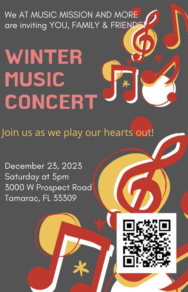 WINTER MUSIC CONCERT form Music Mission and More, 3000 W Prospect Rd ...