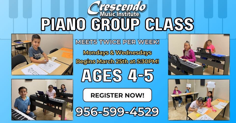 First Day of Piano Class!, Crescendo Music Institute, Mission, 25 March ...