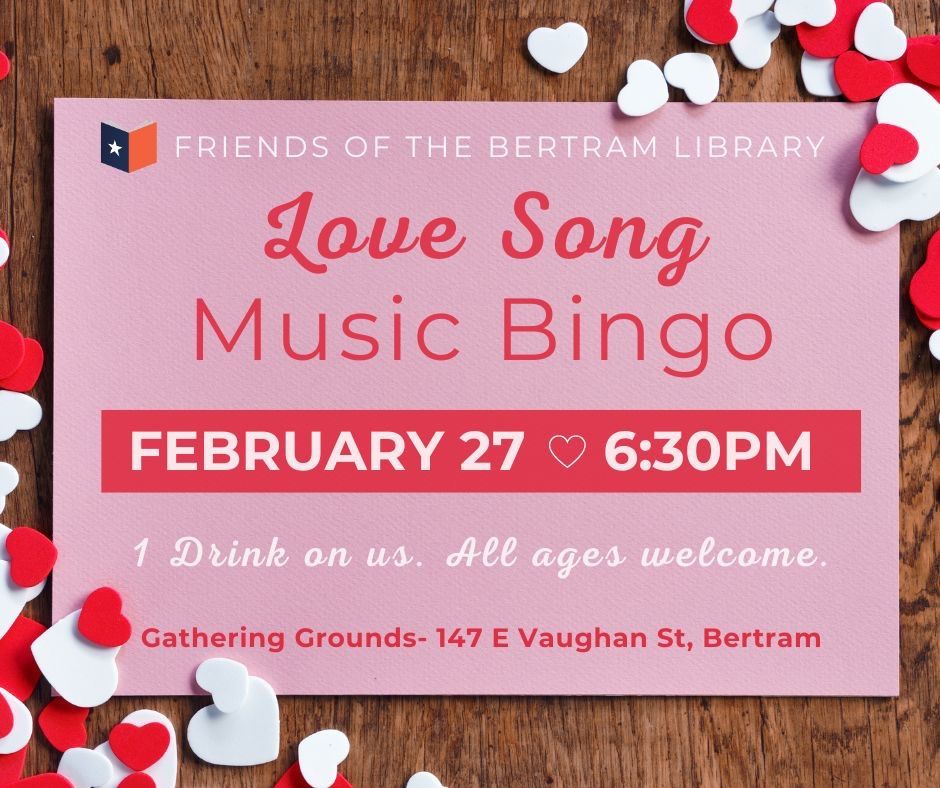 Love Song Bingo , Gathering Grounds, Bertram, 27 February 2024 | AllEvents