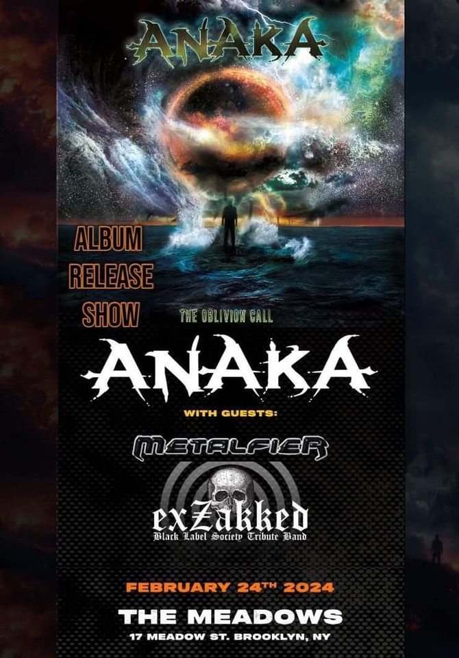 ANAKA - NEW ALBUM RELEASE SHOW at The Meadows - Saturday, February 24th ...