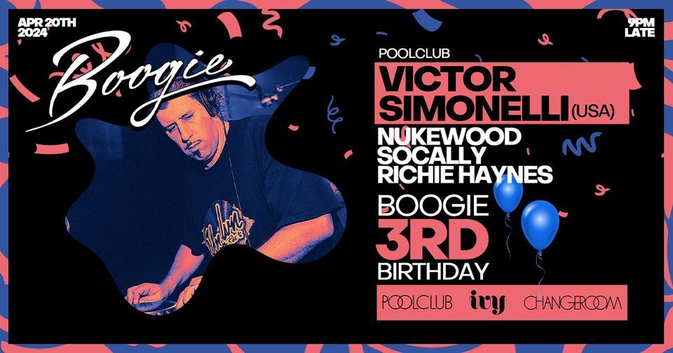 Boogie ft Victor Simonelli (USA), Ivy Pool Cub, Sydney, 20 April to 21 ...