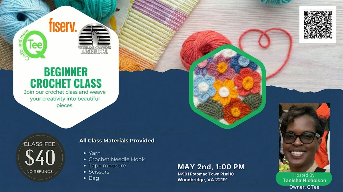 Beginner Crochet Class Hosted by Tanisha Nicholson, Owner of QTee ...