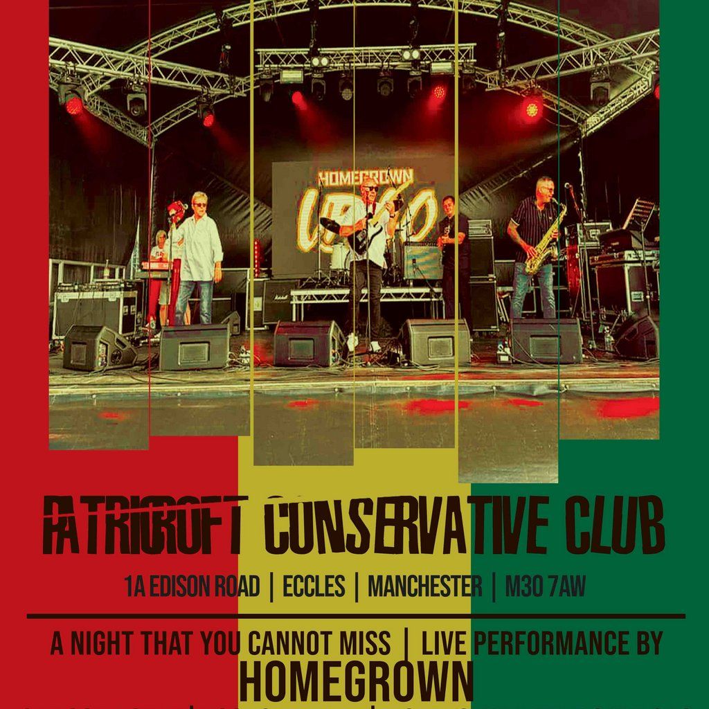 UB40 Tribute Band - Manchester, Patricroft Conservative Club ...