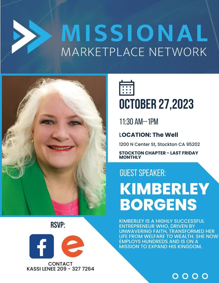 Missional Marketplace Network - Stockton CAs event, The Well, Lodi, 27 ...