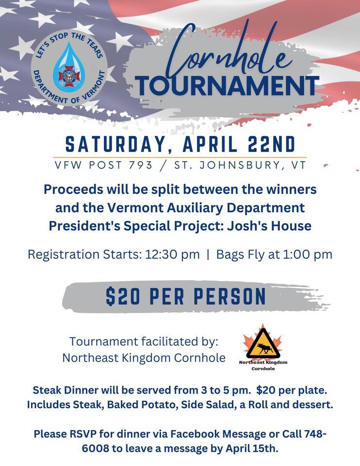 Joshs House: VFW Post 793 Cornhole Tournament, St Johnsbury VFW Post ...