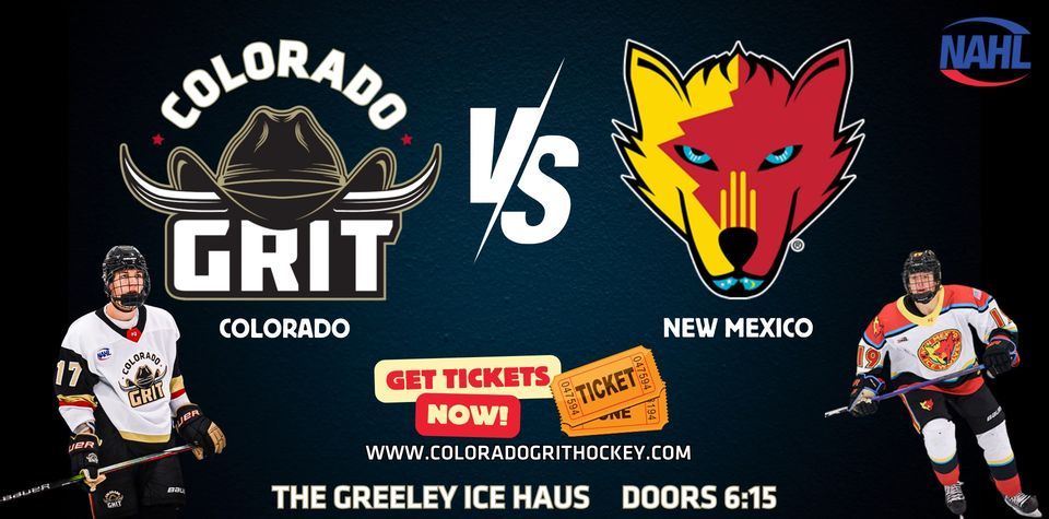 Colorado Grit vs The New Mexico Ice Wolves, Greeley Ice Haus, 20 ...
