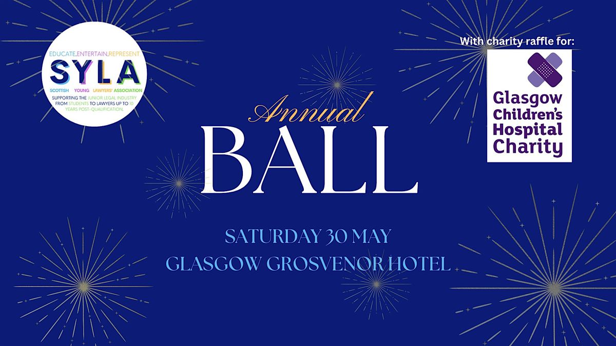 SYLA Ball 2026, Glasgow Grosvenor Hotel, 30 May 2026 | AllEvents