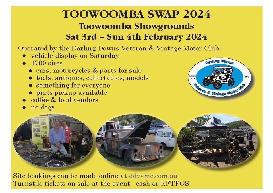 Toowoomba Swap 2024, Toowoomba Showgrounds, Glenvale, 3 February | AllEvents