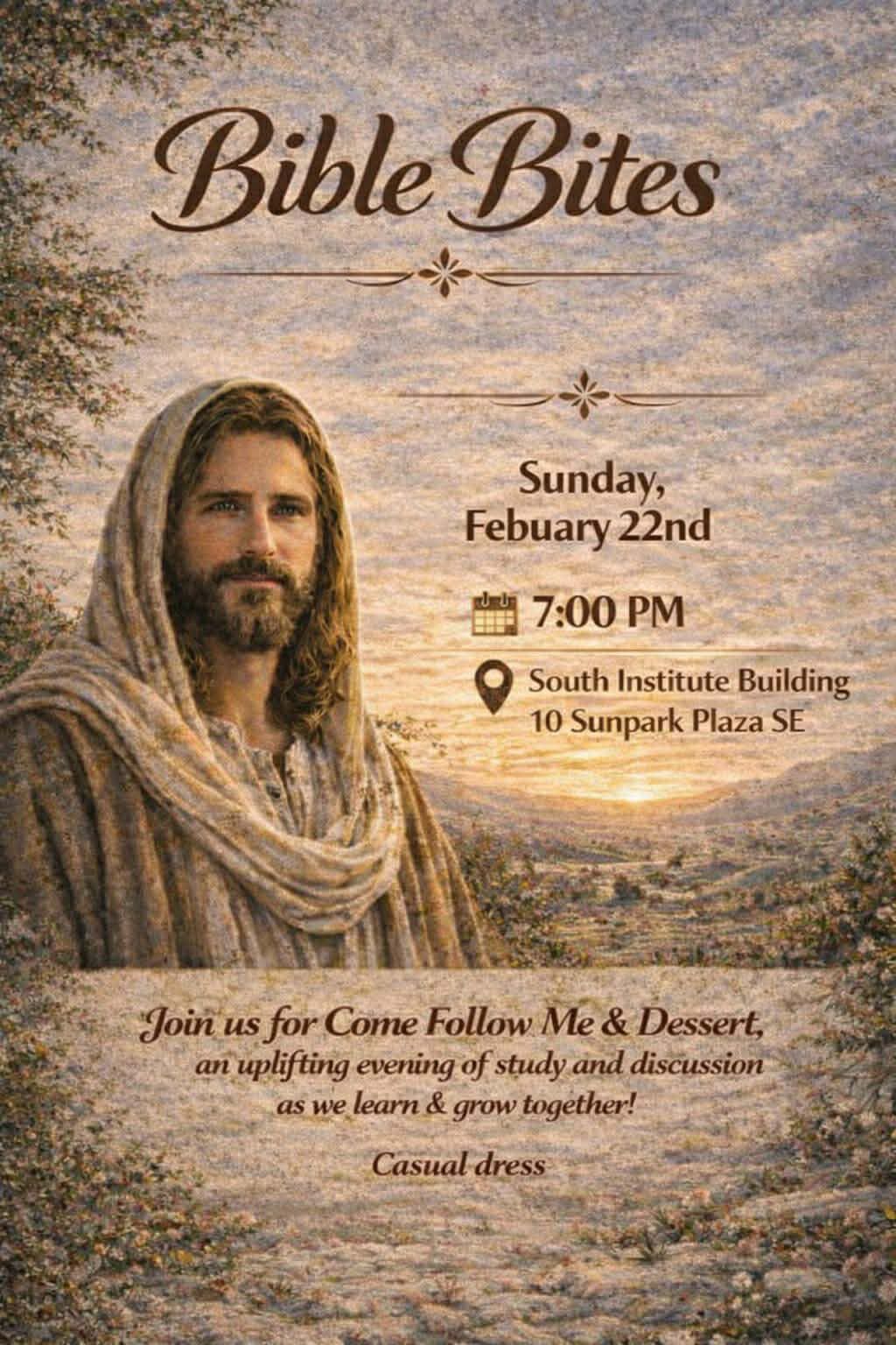 Bible Bites - Come Follow Me South (18-45), South Institute Building ...