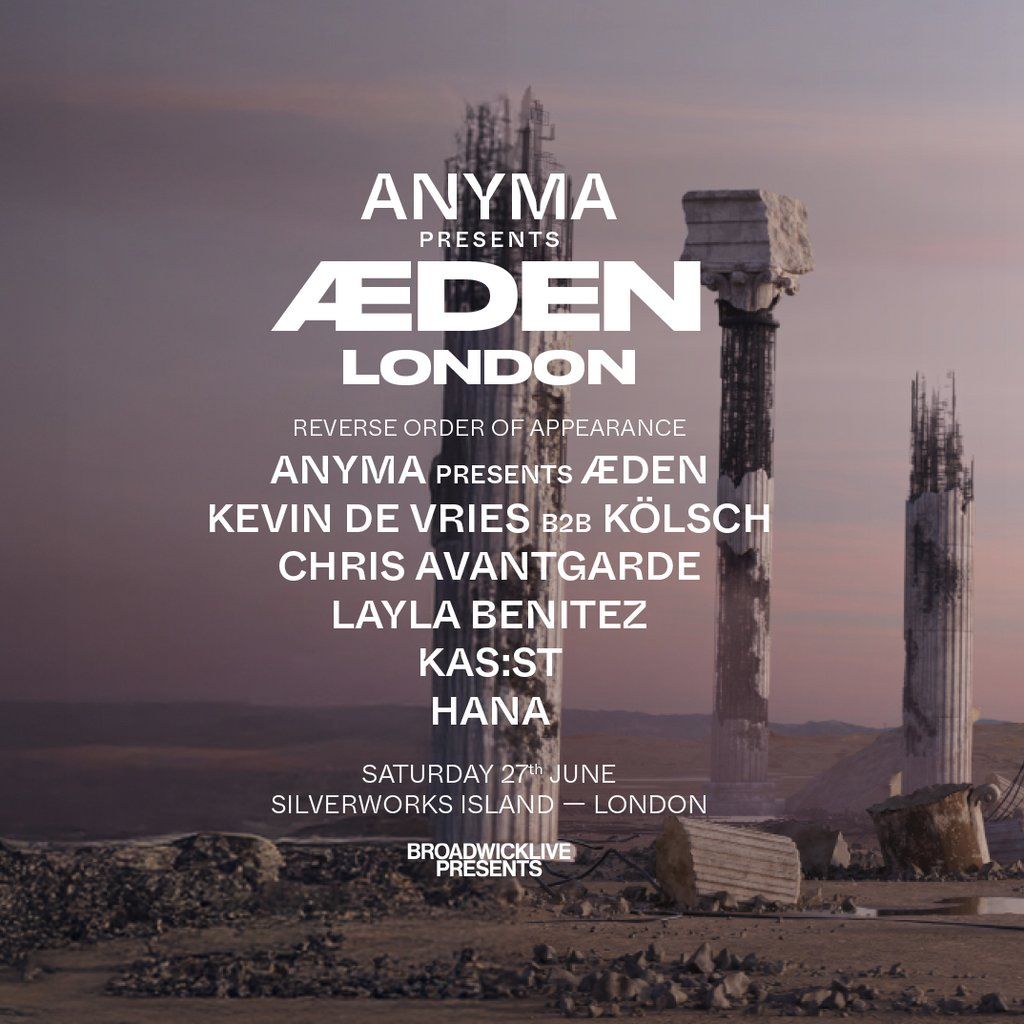 Anyma presents ÆDEN, Silverworks Island, Barking | AllEvents