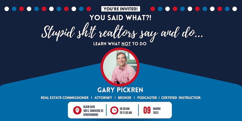 Snacks and Facts with Gary Pickren, 189 South Converse Street ...