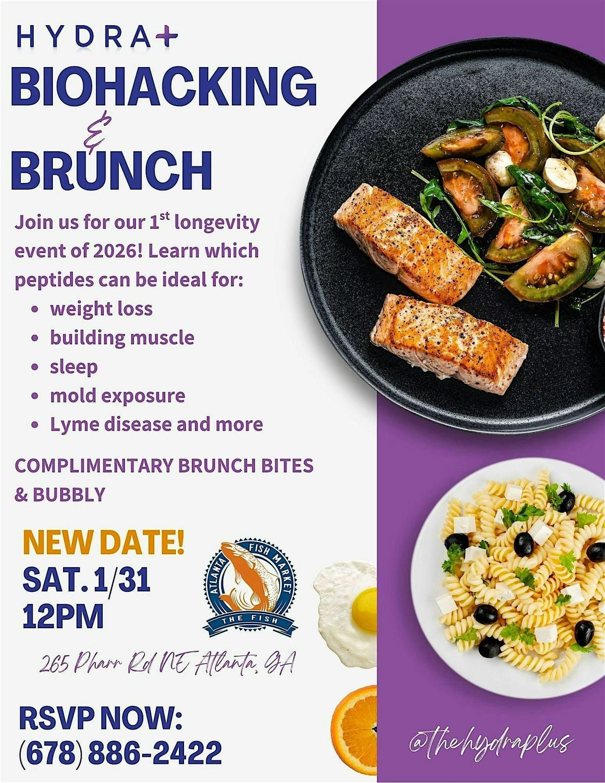 NEW DATE! Biohacking & Brunch, Atlanta Fish Market, 31 January 2026 ...