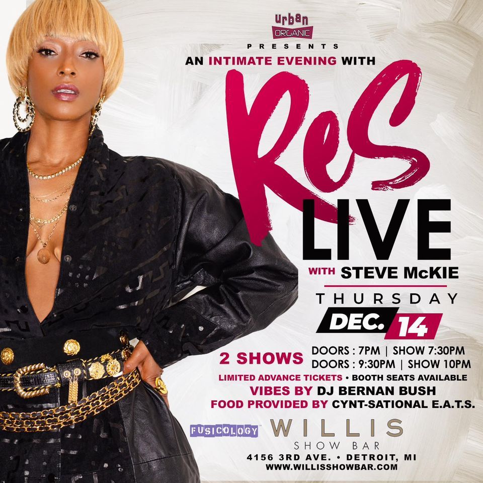 Res, Live in Detroit, Willis Show Bar, Highland Park, 14 December 2023 ...