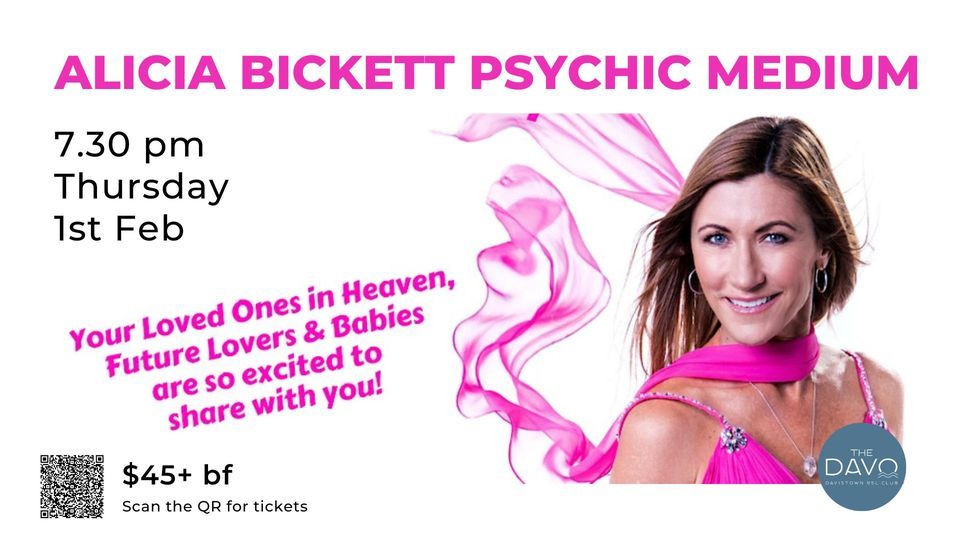 Alicia Bickett Psychic Medium, Davistown RSL Club, Umina Beach ...